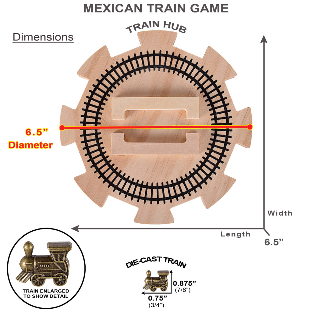 Mexican Train Dominoes Double 12 with Numbers – RNK Gaming